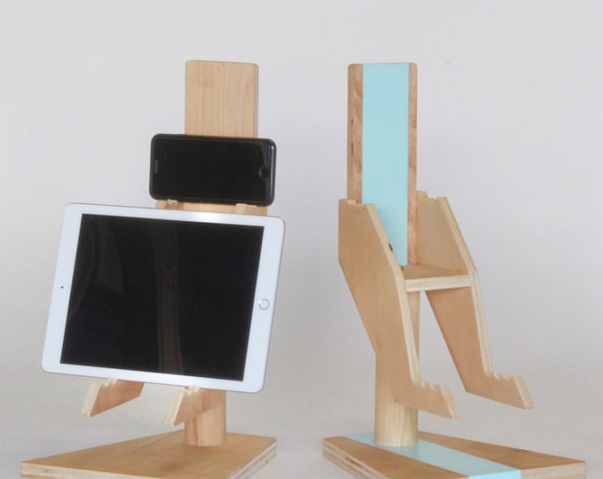 Wood Device Stand - Video Conferencing - Phone and Tablet Stand ...