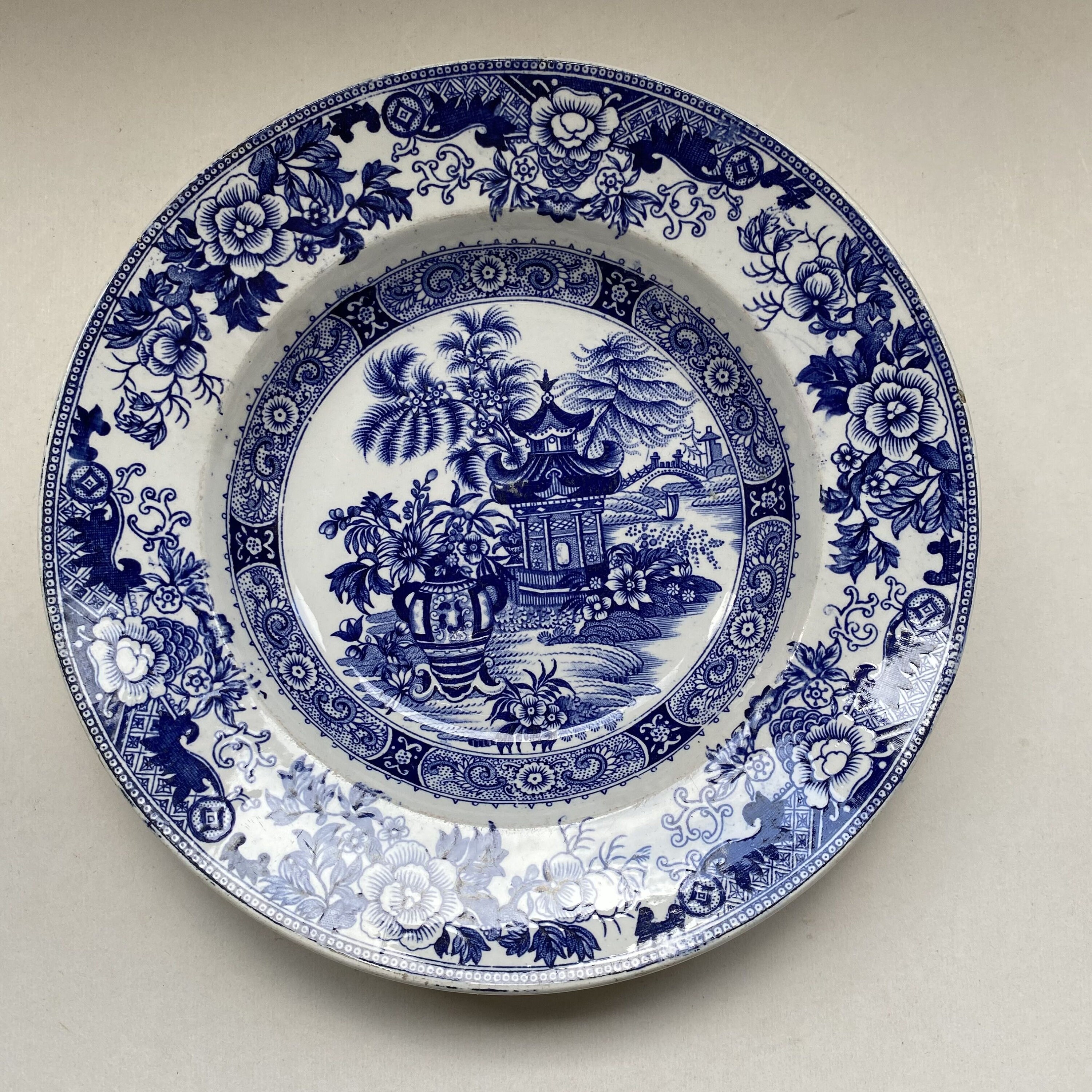Mid 19th Century Creil Et Montereau Leboeuf Et Millier Soup Plate ...
