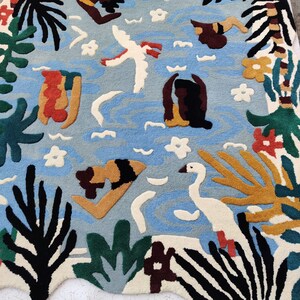 Designer Rugs-hand Tufted Wool Rug-area Rug-modern Area Rug Handmade ...