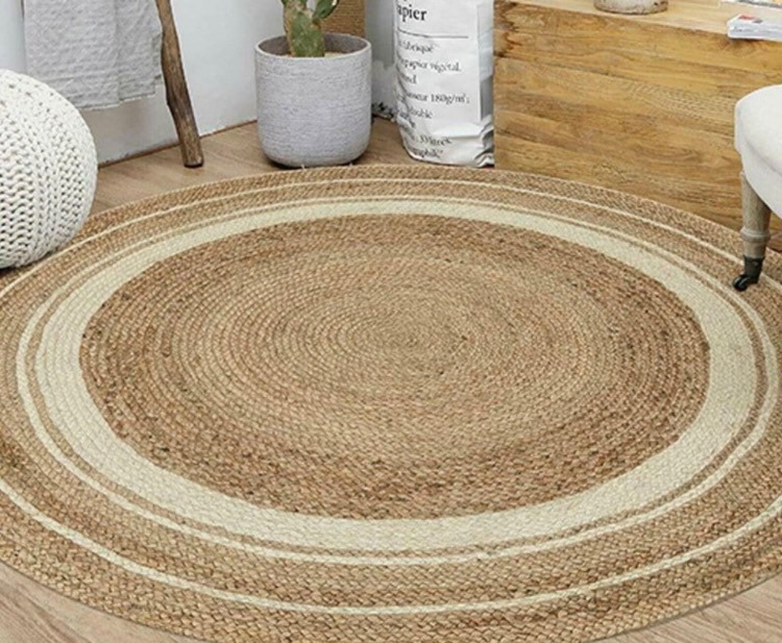 Rugs-jute Circle Round Rug-natural Jute Rug-bohemian Rug-fair - Etsy