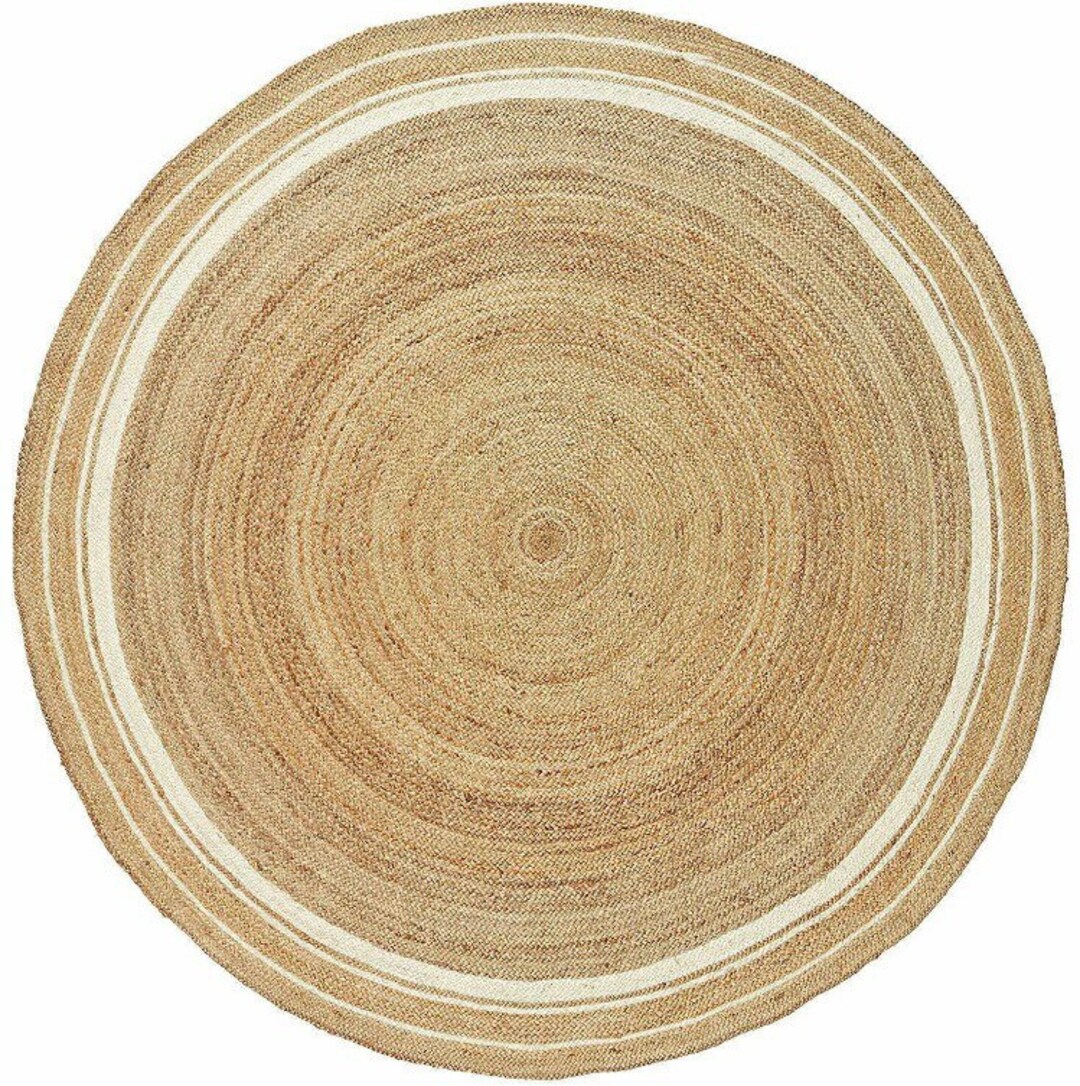 Rugs-jute Circle Round Rug-natural Jute Rug-bohemian Rug-fair Trade ...