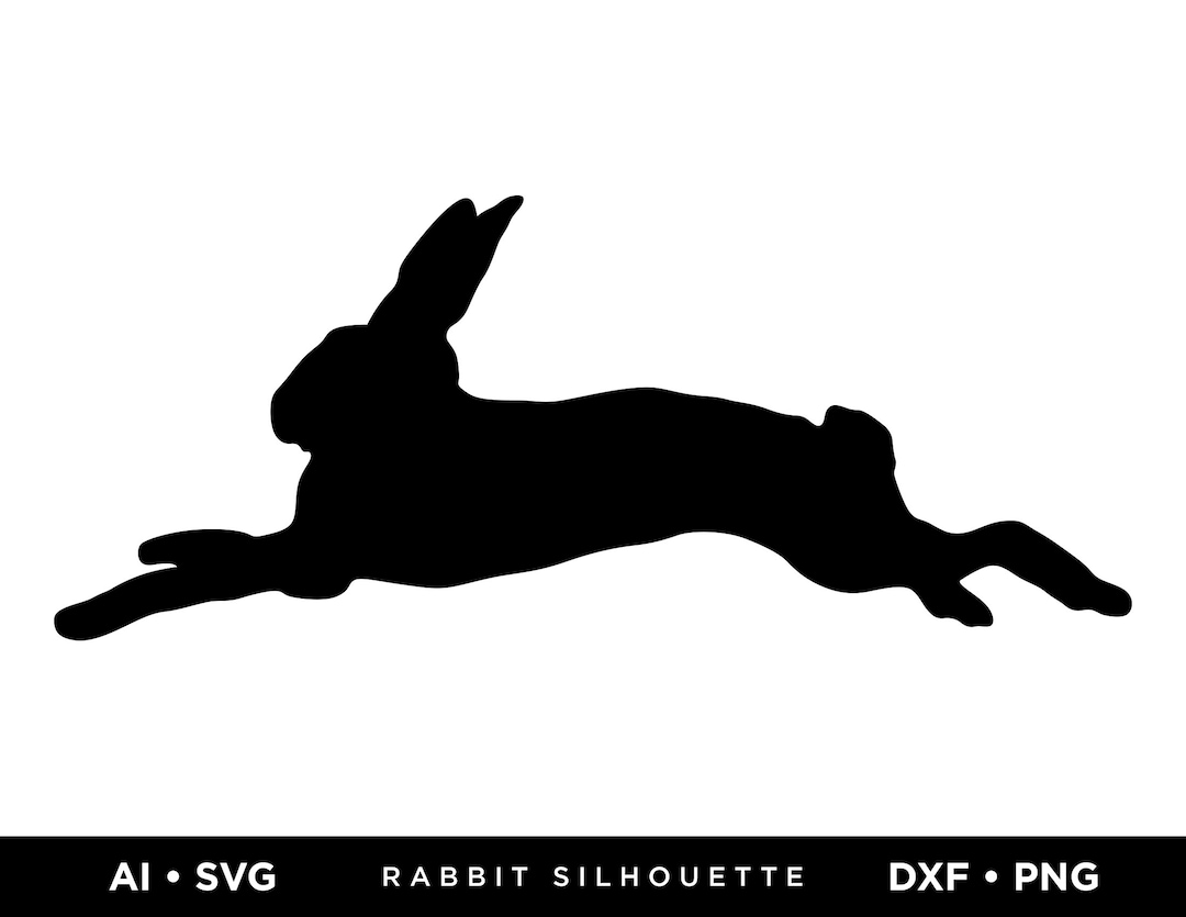 Rabbit Silhouette - Etsy