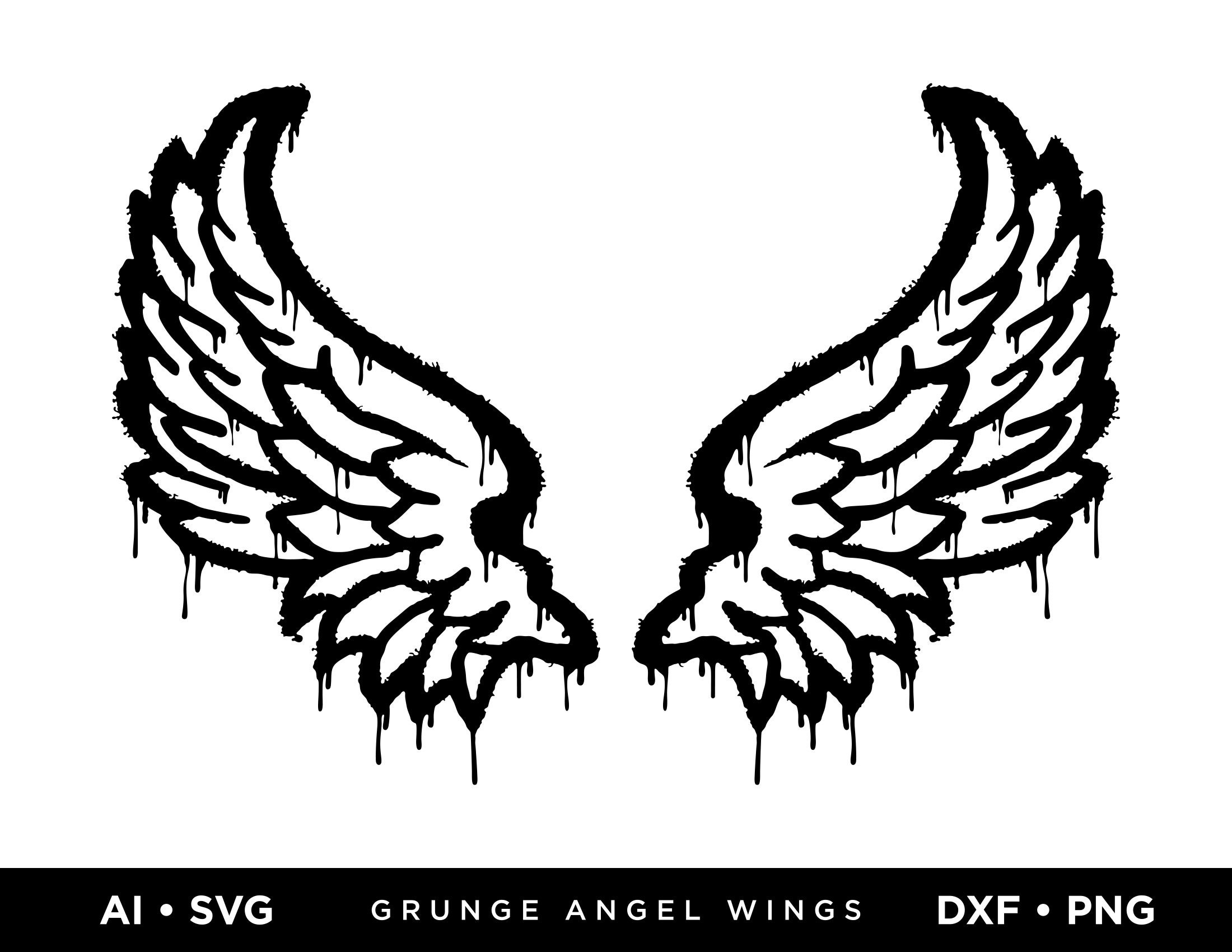 Grunge Angel Wings - Etsy