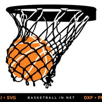 Basketball Player SVG Vector Files for Cricut, Silhouette (digital ...