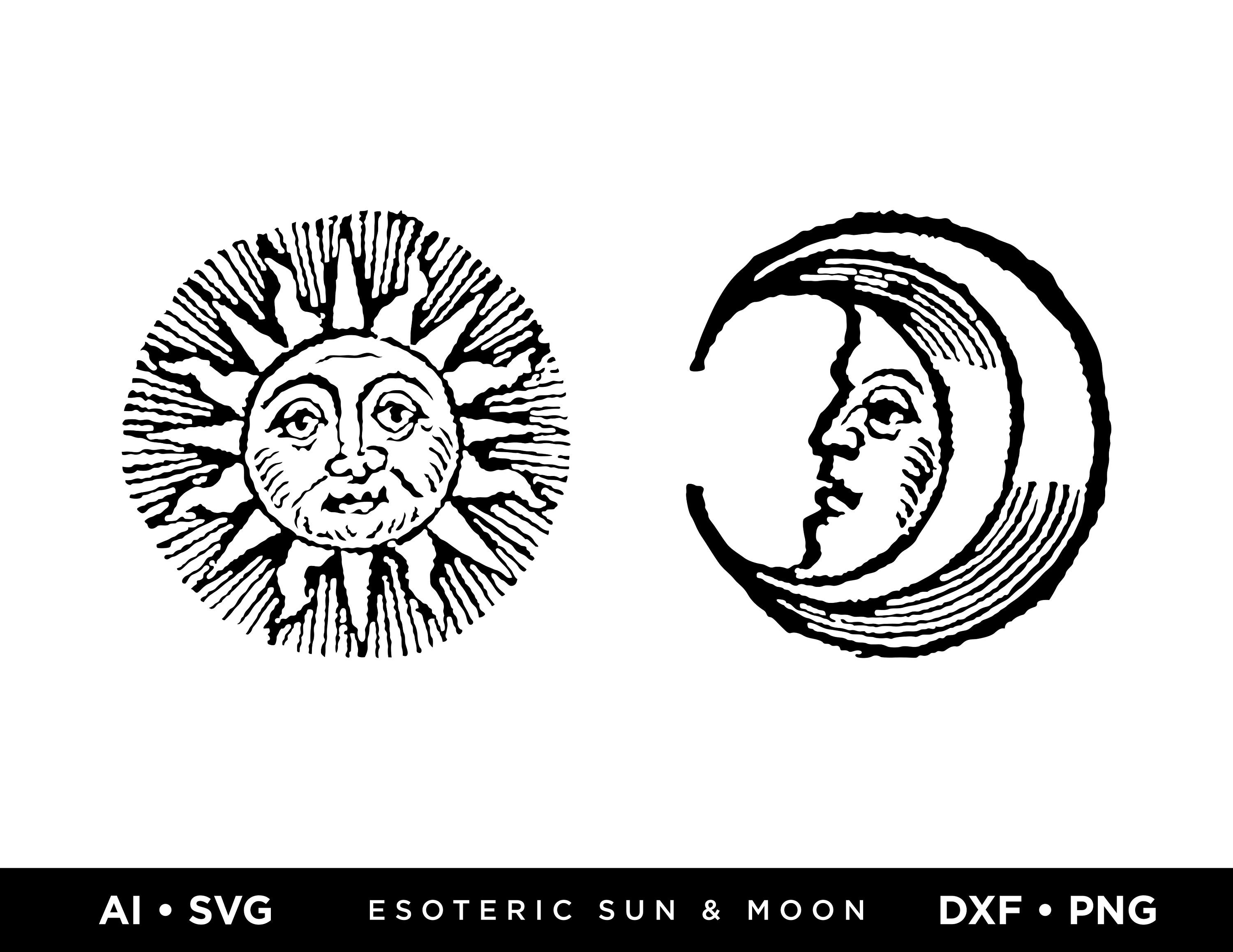 Esoteric Sun & Moon - Etsy