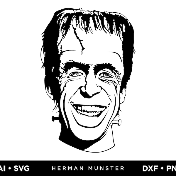 Herman Munster Svg - Etsy