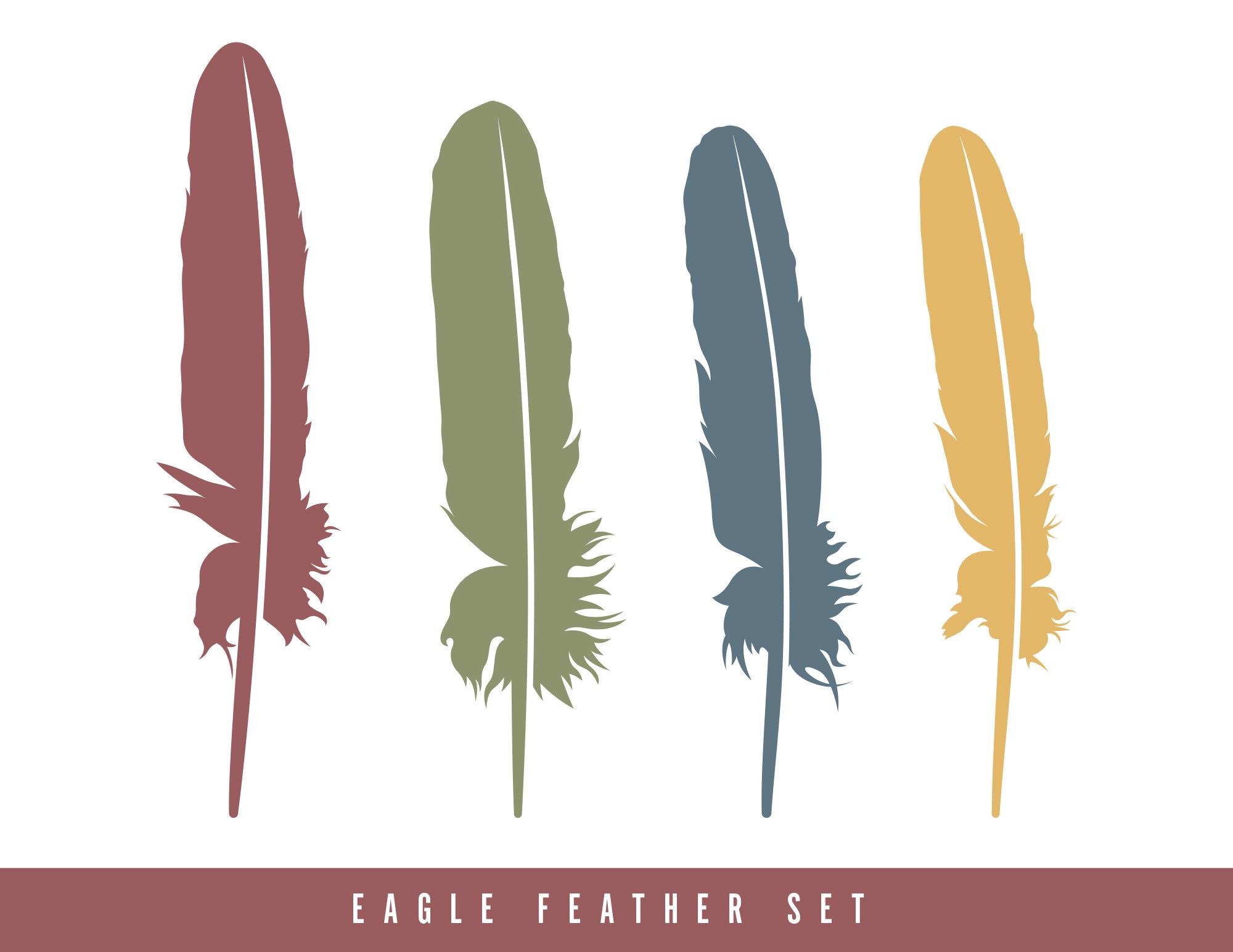 Eagle Feather Vector Set - Etsy