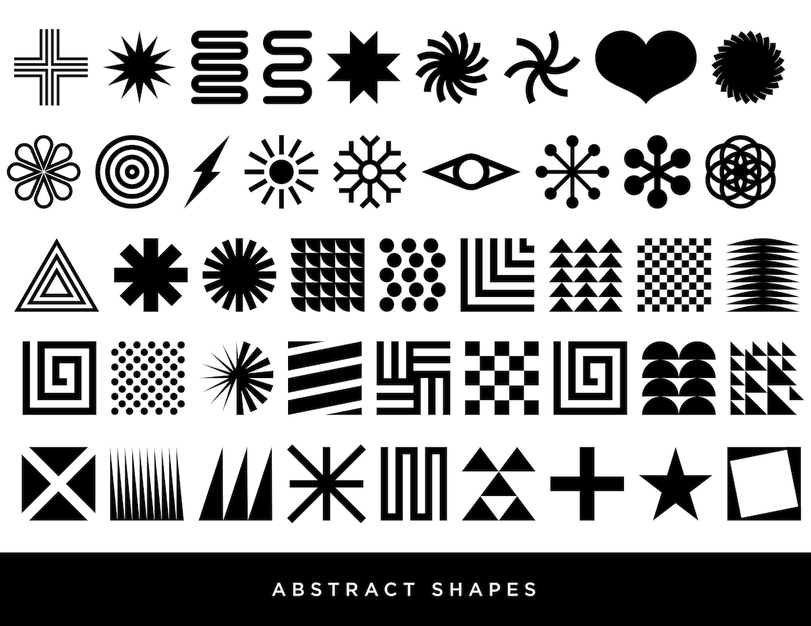 Abstract Shapes - Etsy