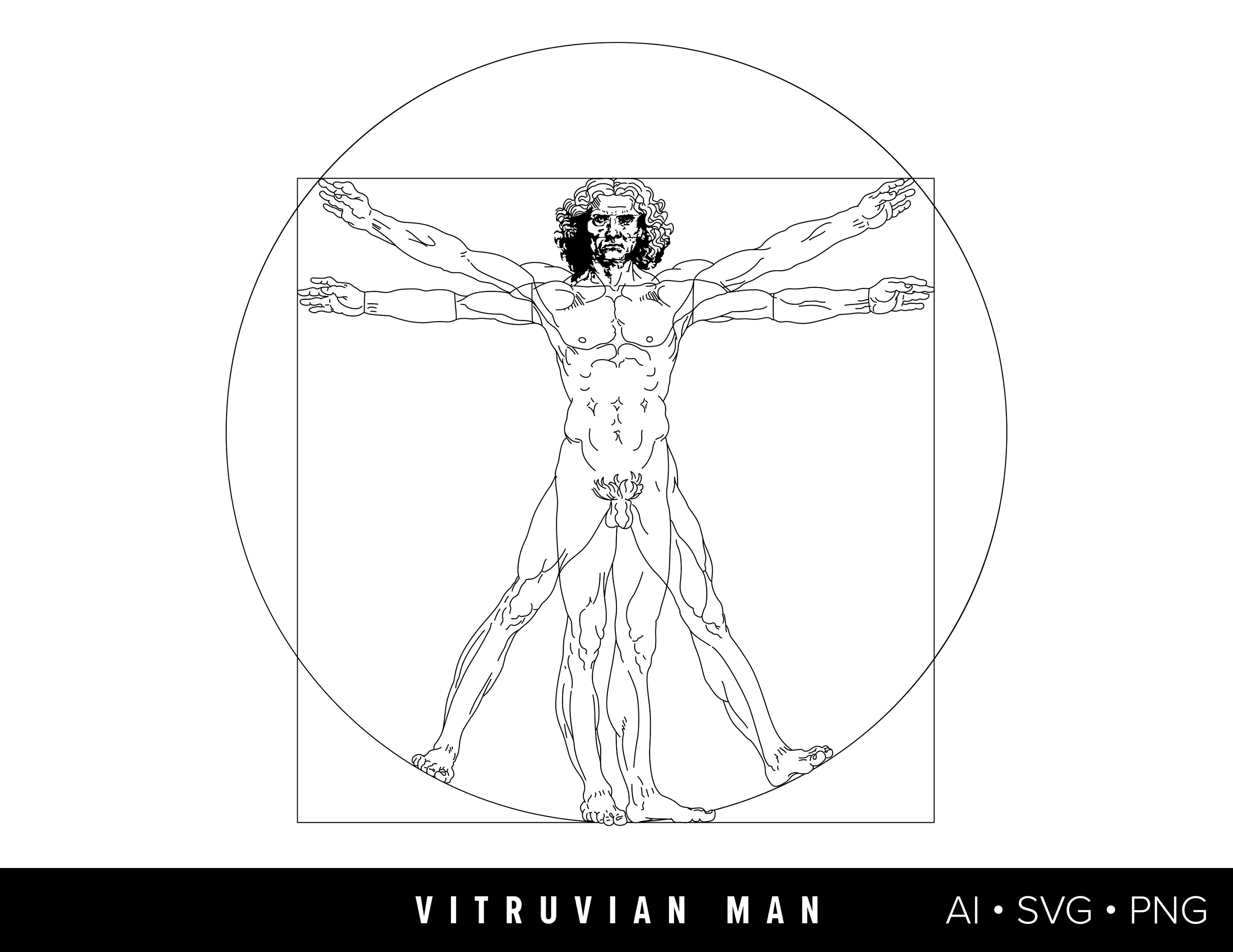 Vitruvian Man - Etsy