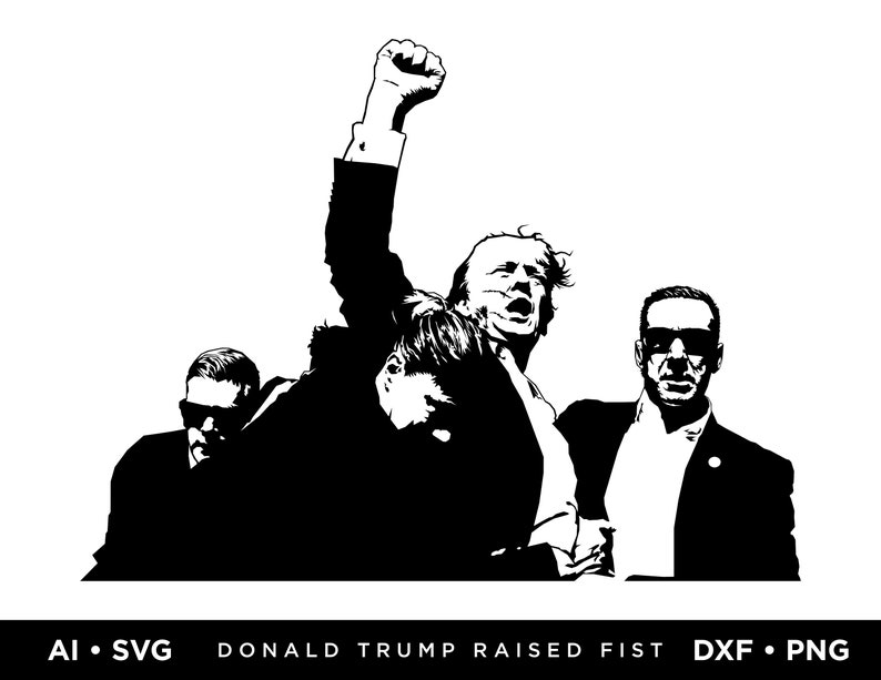 Donald Trump Raised Fist - Etsy