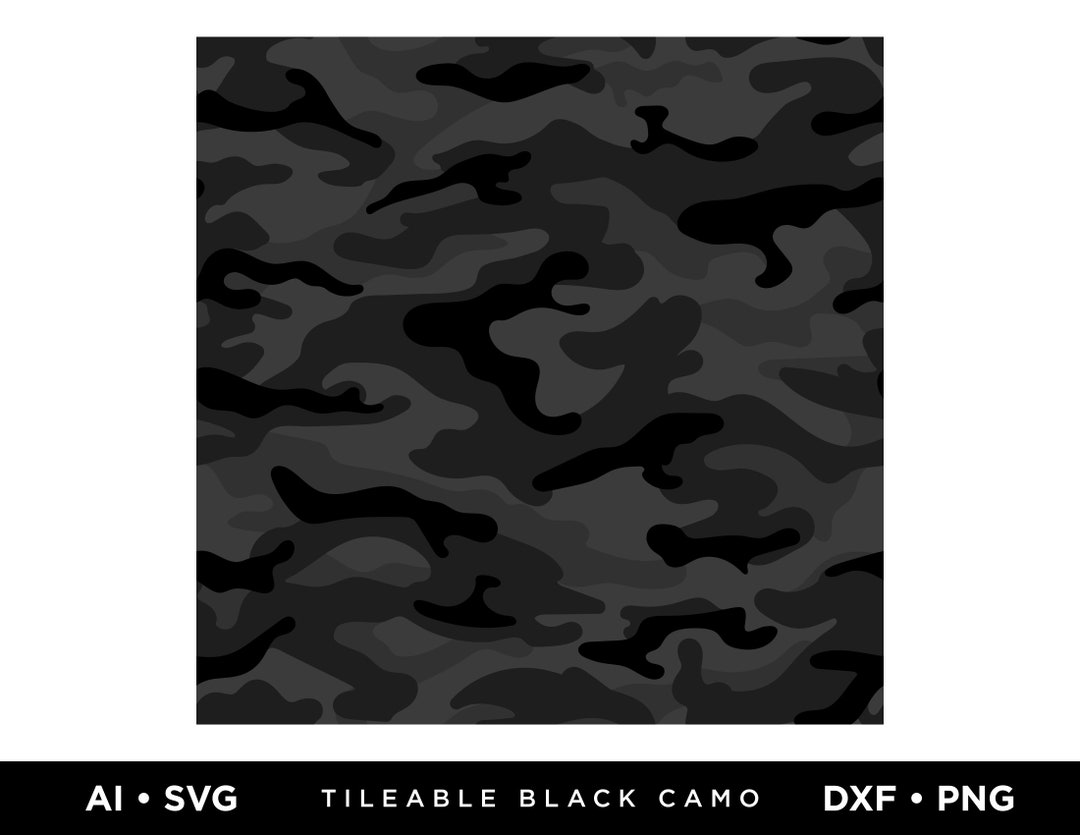 Tileable Black Camo - Etsy