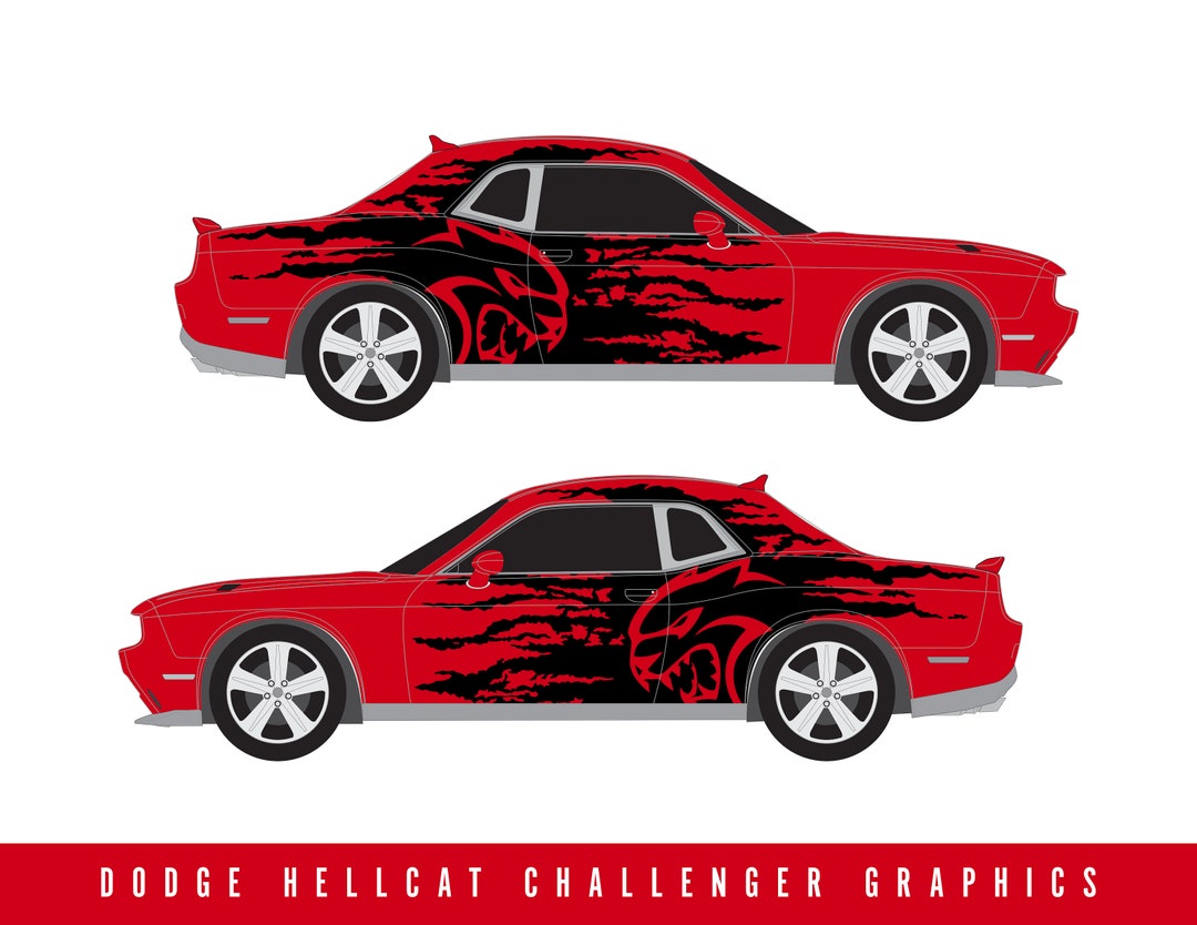 Dodge Hellcat Challenger - Etsy