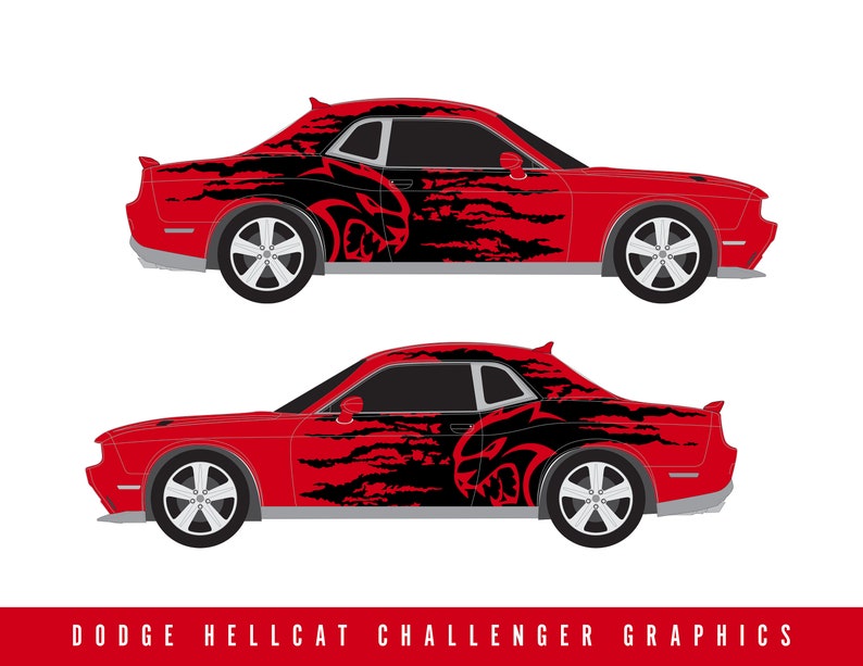 Dodge Hellcat Challenger - Etsy