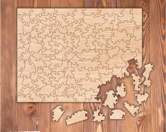 Puzzle Laser Cut | Etsy