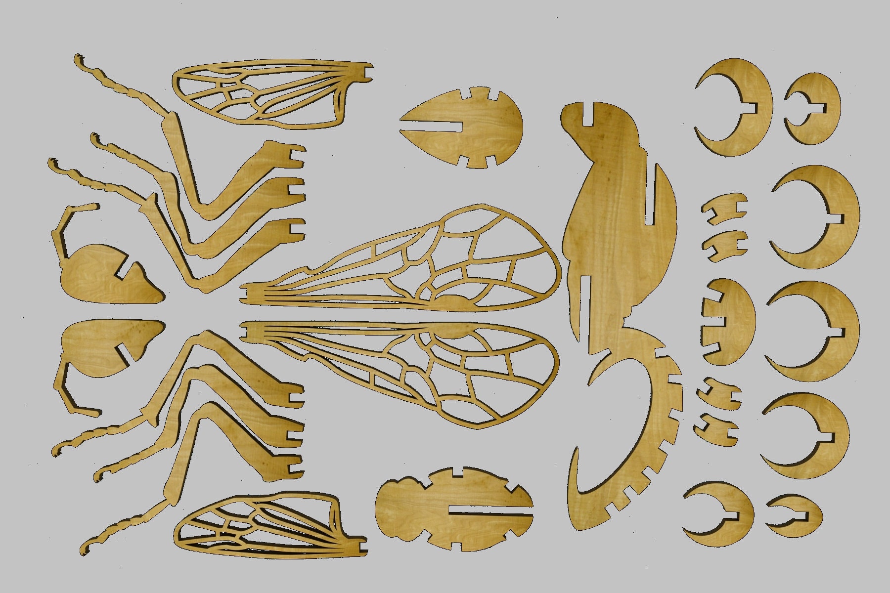 Bee Wooden 3D Puzzle Toy Laser Cut CNC Cutting CNC Router | Etsy