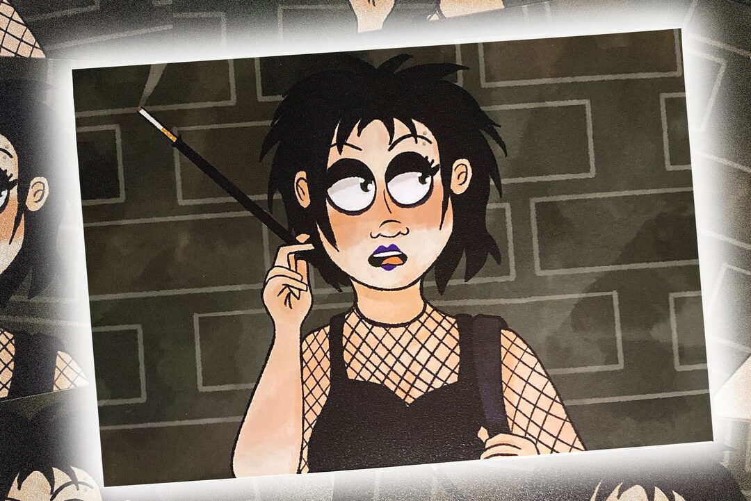 Henrietta Biggle South Park Goth Kids Art Print - Etsy