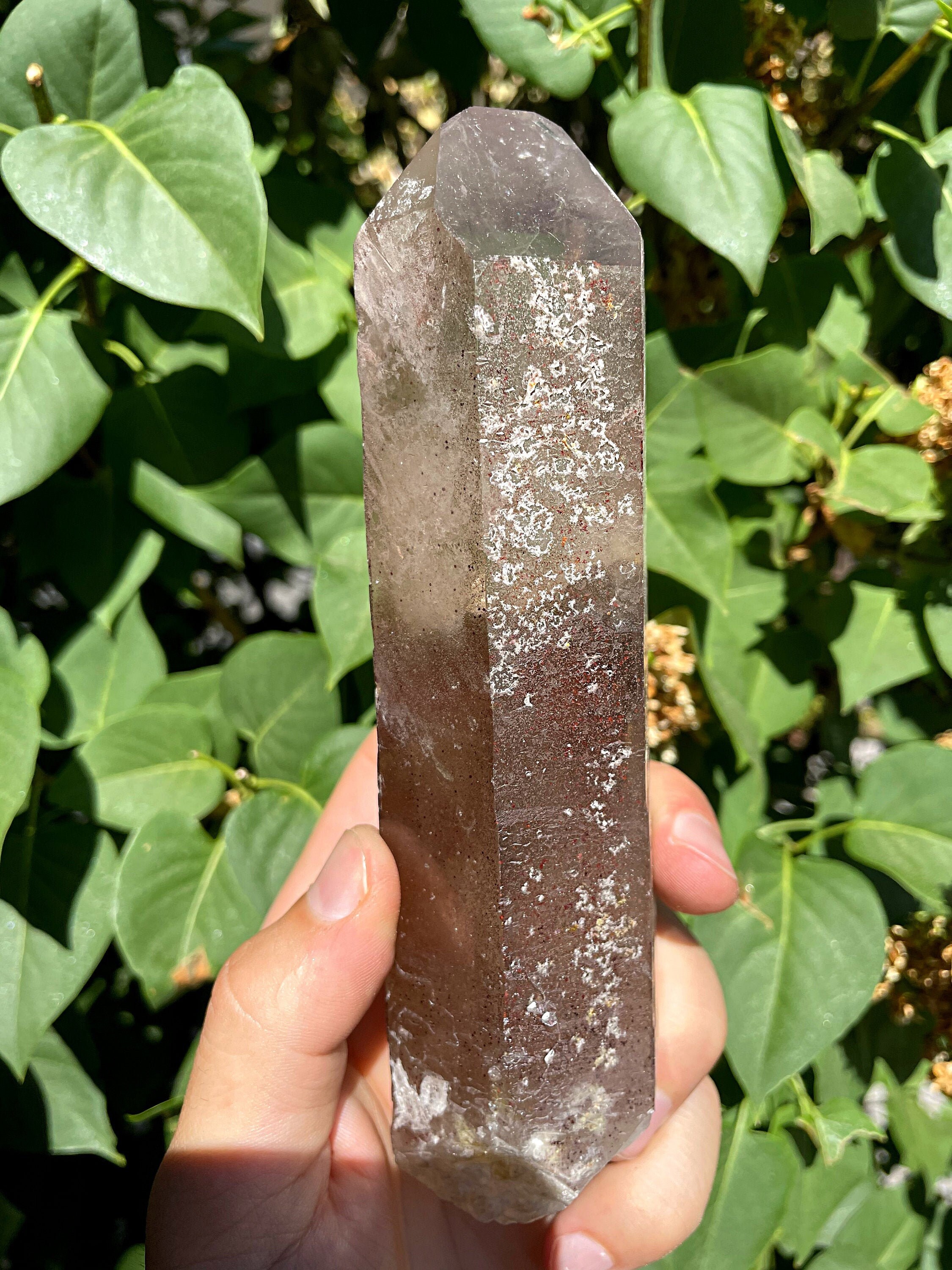 Hématite rouge inclus Quartz Quartz de feu Inclusions | Etsy