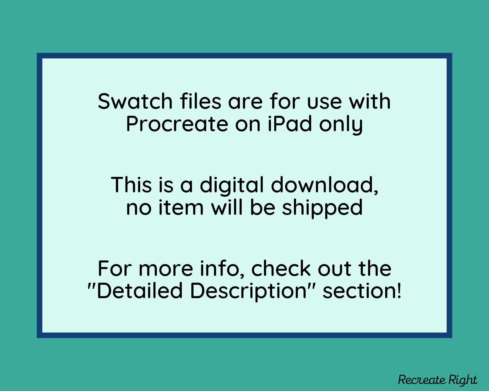 4 Pack Procreate Color Palette Bundle Ipad Procreate Illustration Tools Color Swatches Sea