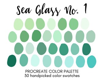Ocean Inspired Procreate Color Palette 30 Swatches for iPad - Etsy