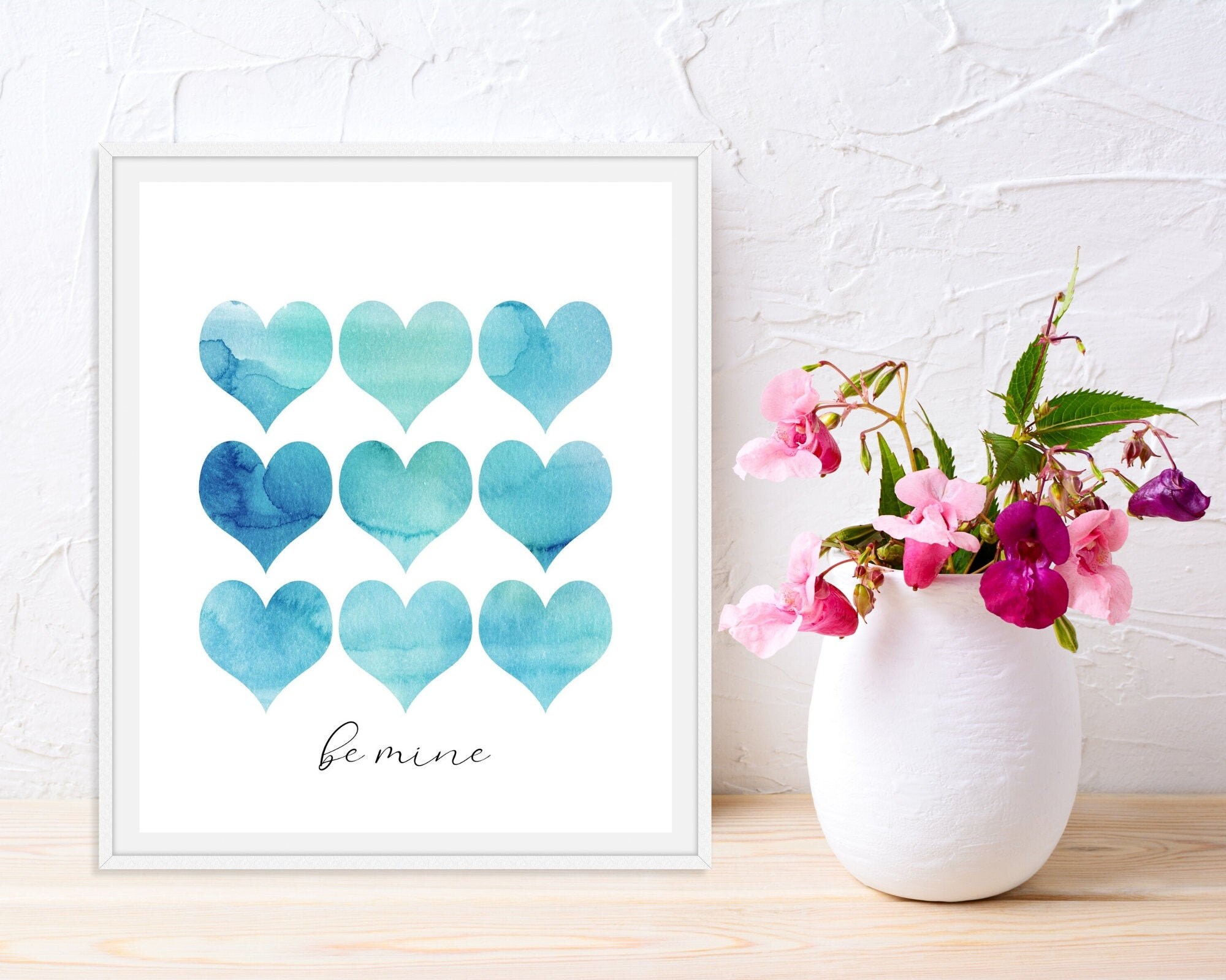 Be Mine Valentine's Day Decor Valentine Printable Gift Heart Home ...