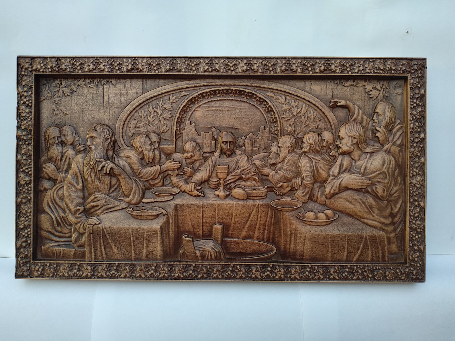 Last Supper Carving Wood Christ the Last Supper Religion - Etsy
