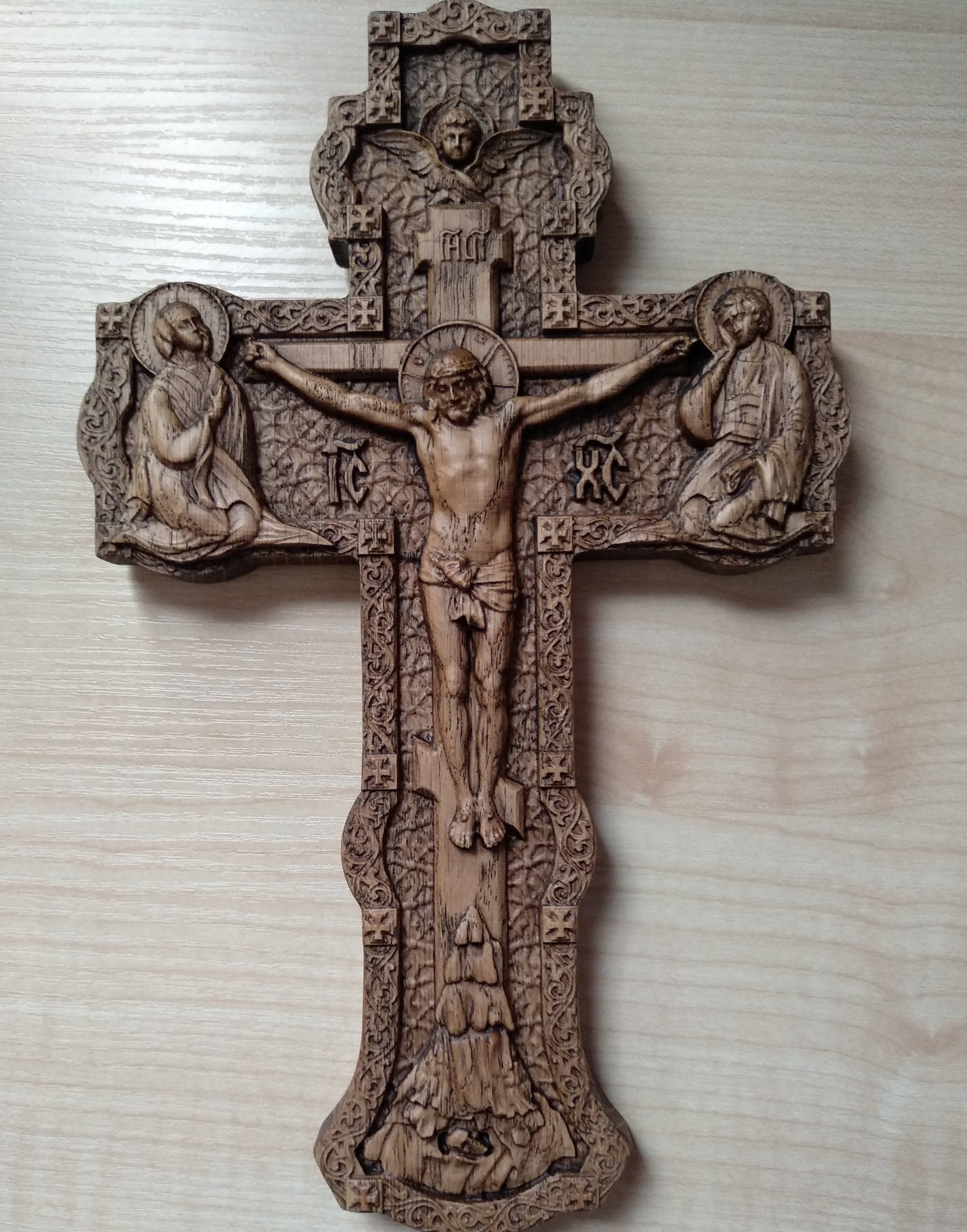 Kruzifix aus Holz Jesus Christus geschnitztes Holzkreuz | Etsy