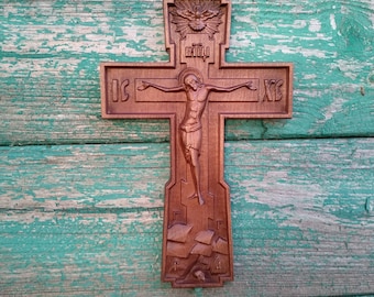Wooden Wall Cross - Etsy