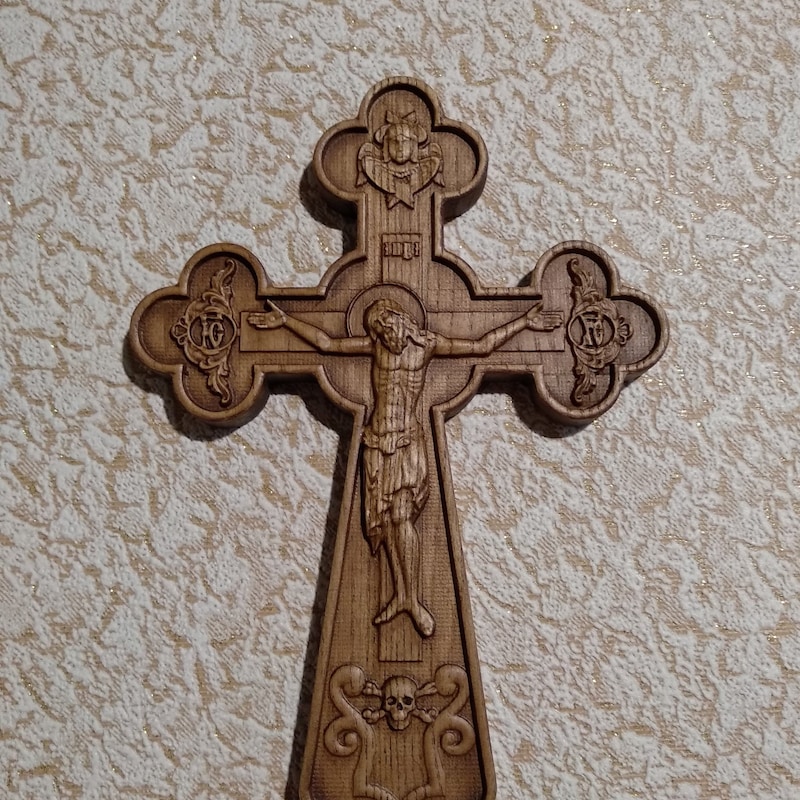 Wooden Orthodox Cross - Etsy
