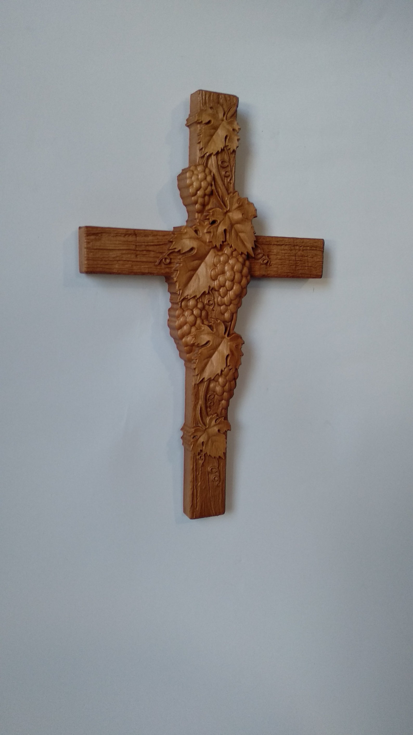 Wooden cross Carved cross wooden carved religious cross | Etsy