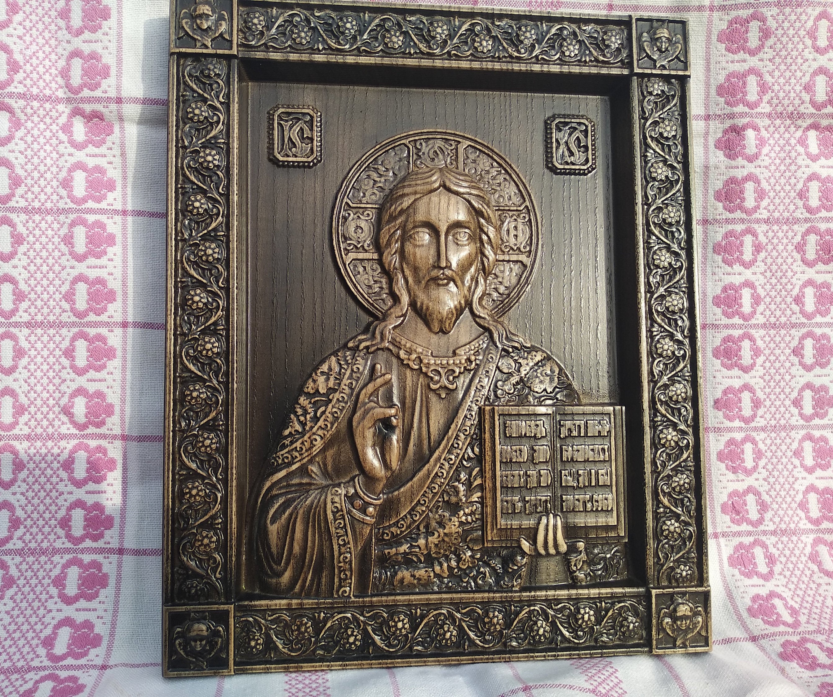 Savior Almighty Wooden Picture God Almighty Gift to Family - Etsy
