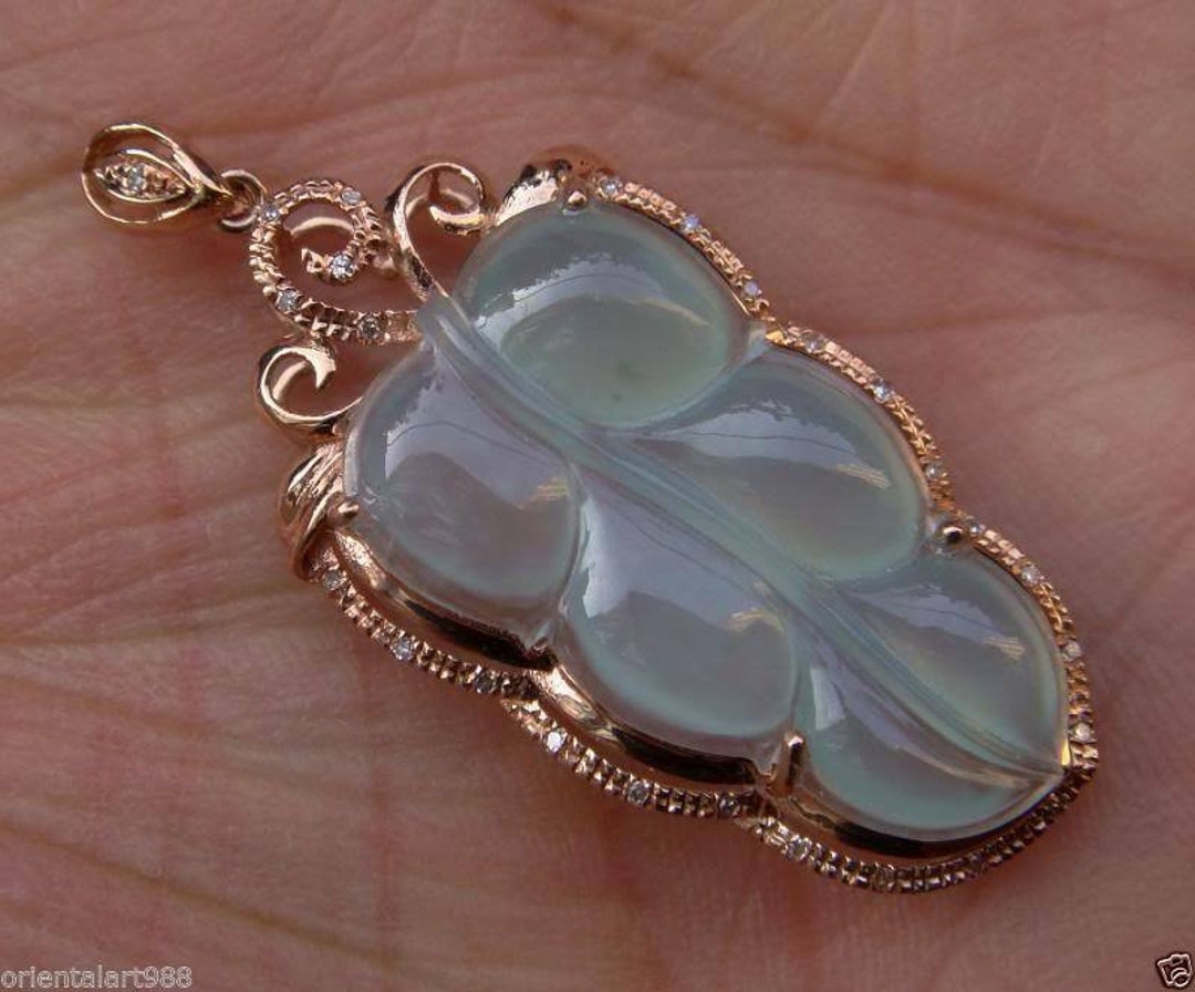 32mm Certified Grade A Type Fei Cui 翡翠 Fine Glassy Jadeite Jade Pendant ...