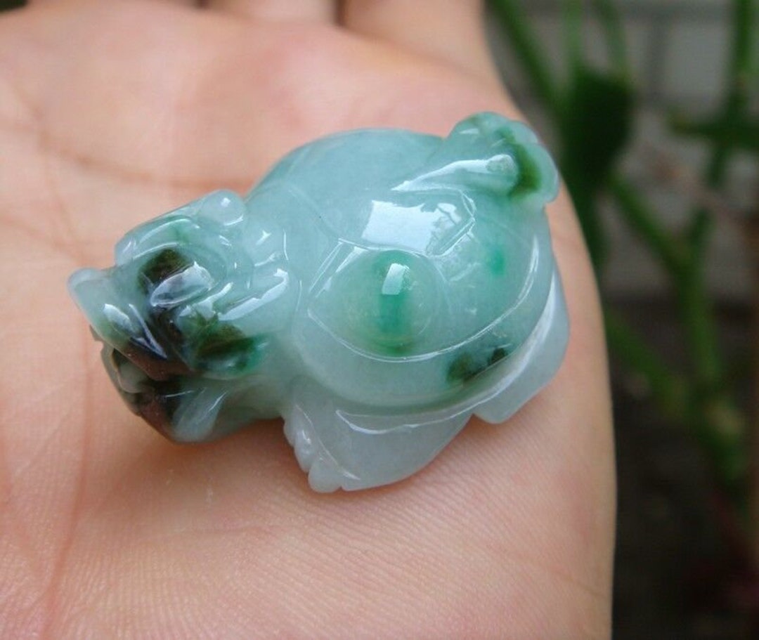 30mm Certified 100% Natural Untreated Grade A Jadeite Handmade Carved ...