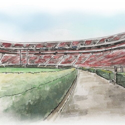 Uga Arch Print of Original Watercolor Painting - Etsy