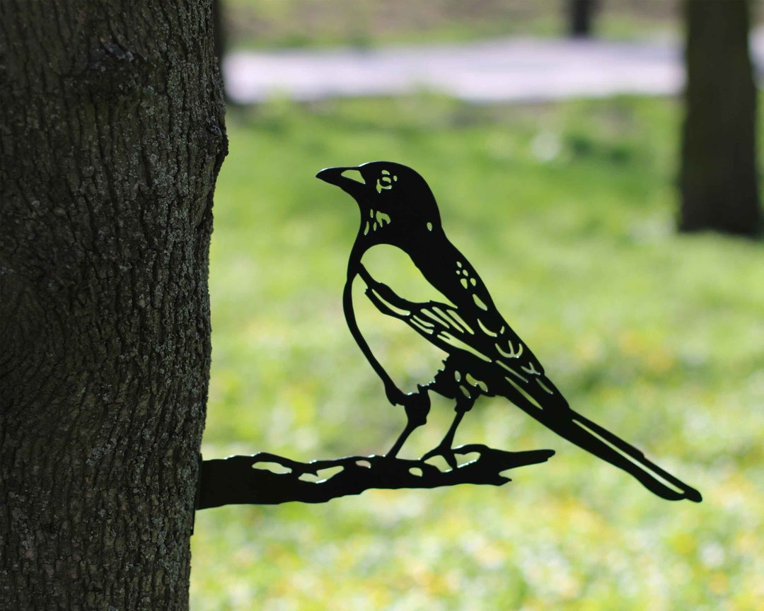 Magpie Wall Decor Metal Wall Art Birds Sign Art Bird Metal Wall Decor ...