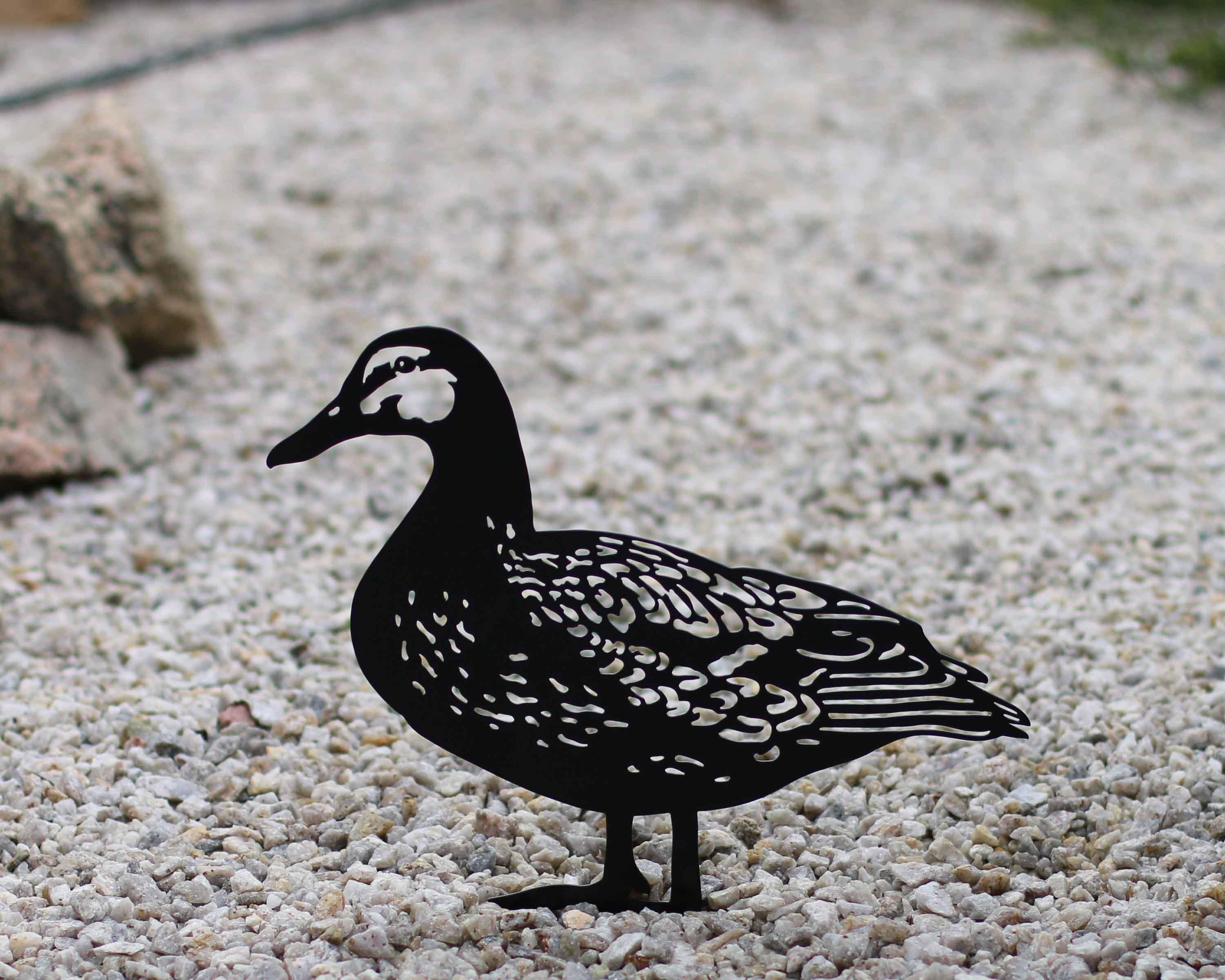 Ducks Metal Garden Stakes, Ducks Yard Decoration, Metal Garden Art ...