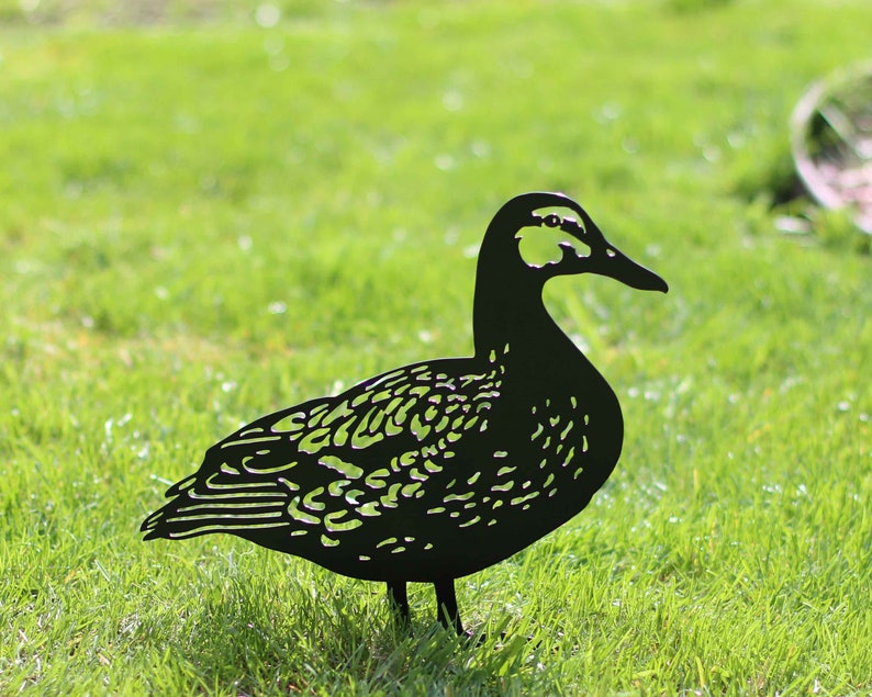 Ducks Metal Garden Stakes, Ducks Yard Decoration, Metal Garden Art ...