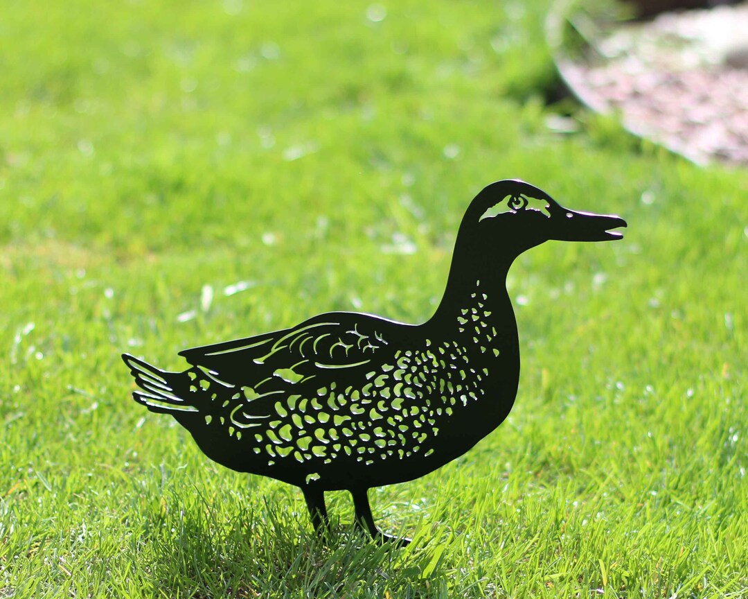 Bird Yard Art Ornament Outdoor Lawn Decorative Duck Statue Decorative ...