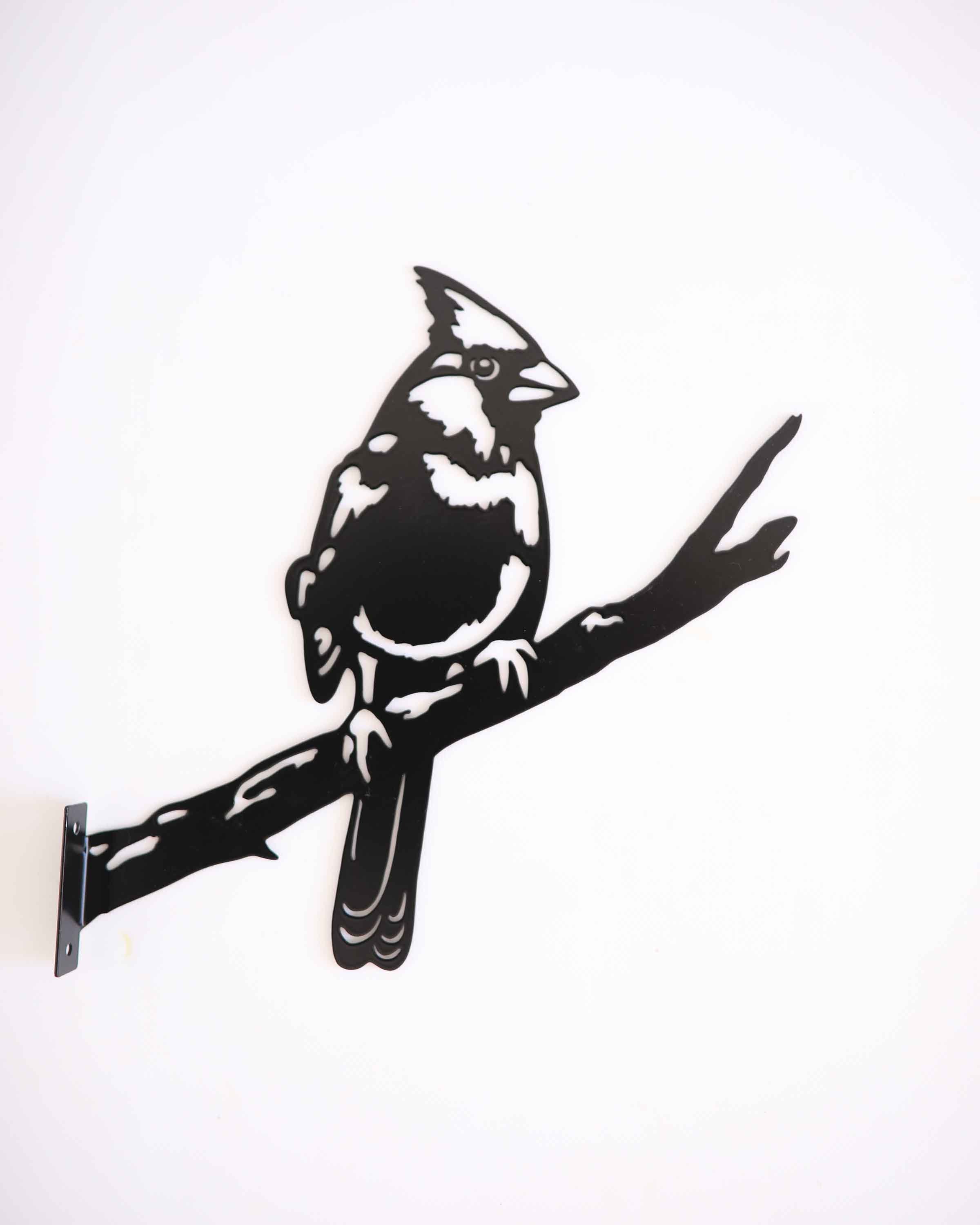 Cardinal Metal Sign Metal Tree Stake Metal Cardinal - Etsy