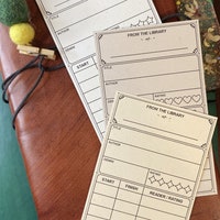 Library Book Checkout Due Date Card Pockets With Self-adhesive Backs ...