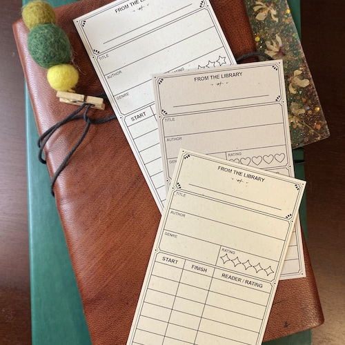 Printable Personal Library Pocket Card Library Stamp Card - Etsy