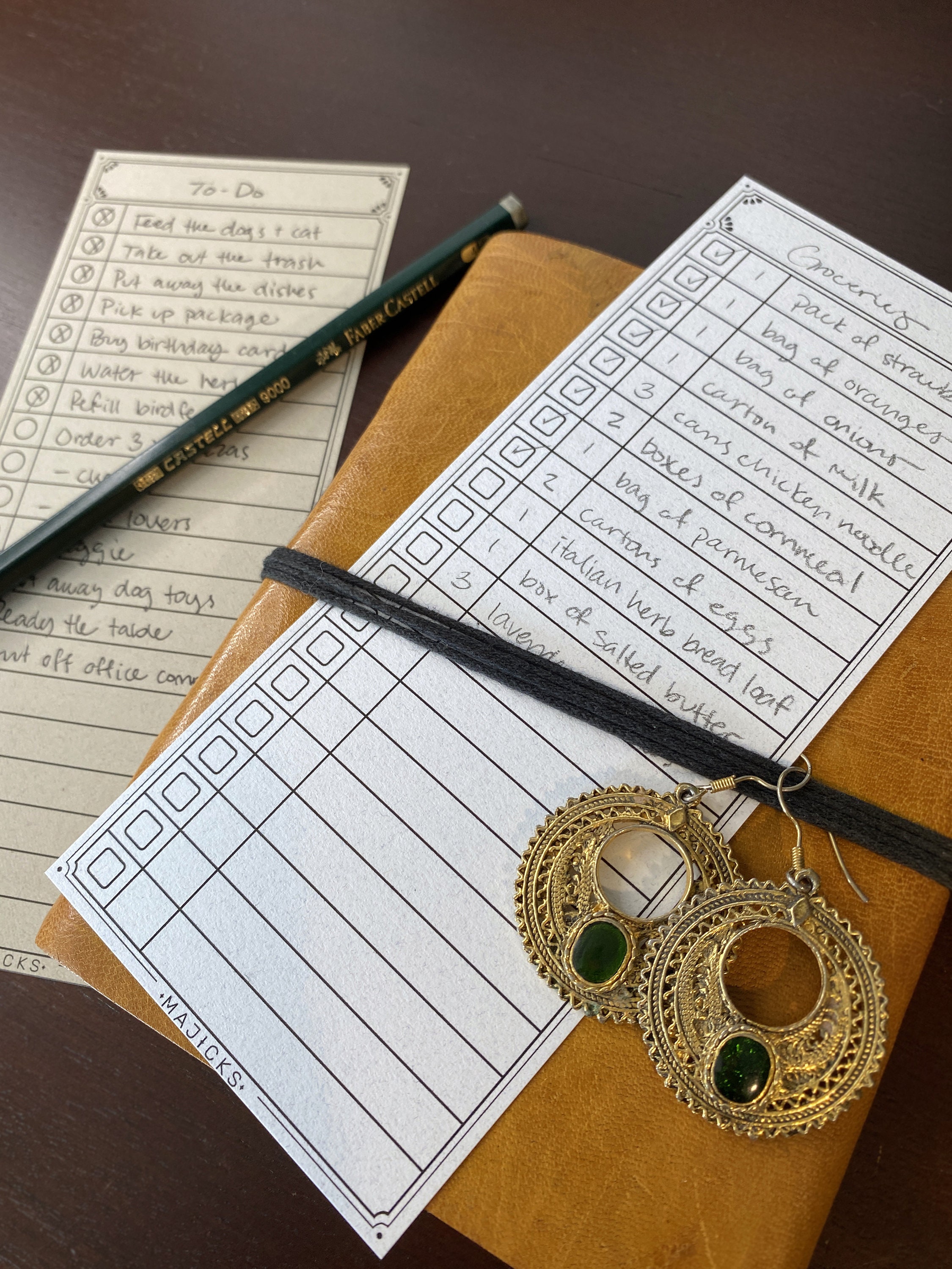 Printable Checklist | 3 X 7 to Do List | Recipe Card | Blank Checklist ...