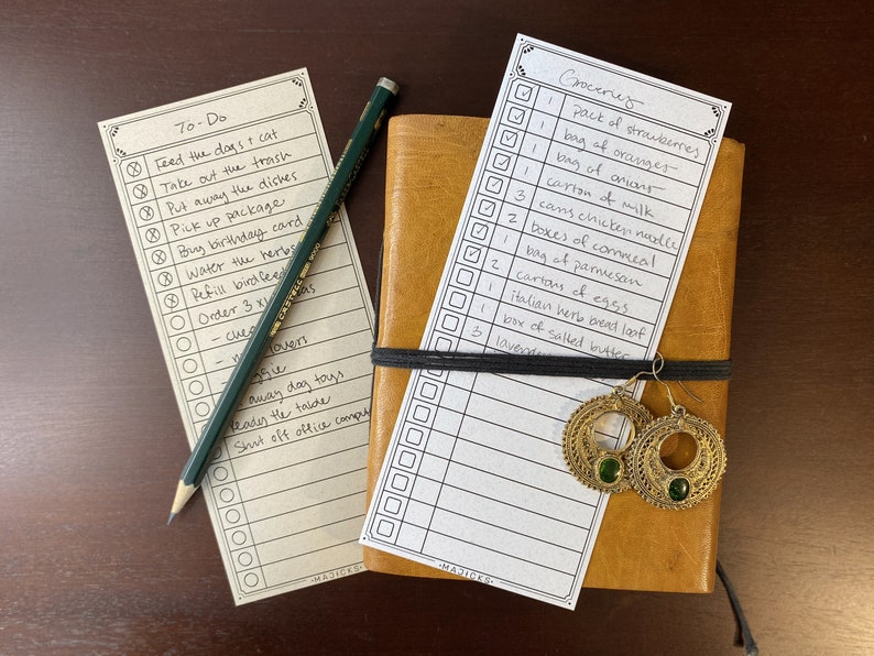 Printable Checklist | 3 X 7 to Do List | Recipe Card | Blank Checklist ...