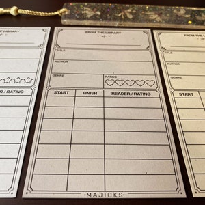 Printable Personal Library Pocket Card: Book Borrowing Tracker (digital ...