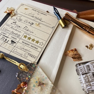 Printable Personal Library Pocket Card: Book Borrowing Tracker (digital ...