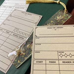 Printable Personal Library Pocket Card: Book Borrowing Tracker (digital ...