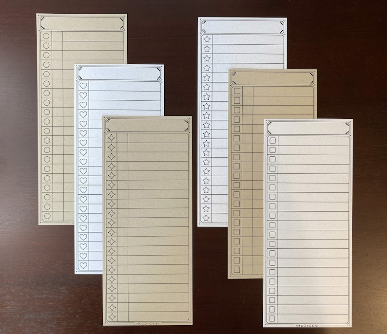 Printable Checklist | 3 X 7 to Do List | Recipe Card | Blank Checklist ...