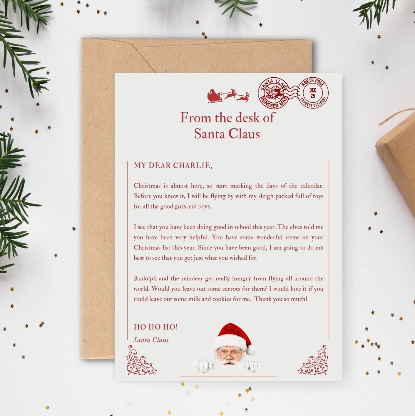 Letters From Santa, Completely Editable, No Software Needed, Instant ...