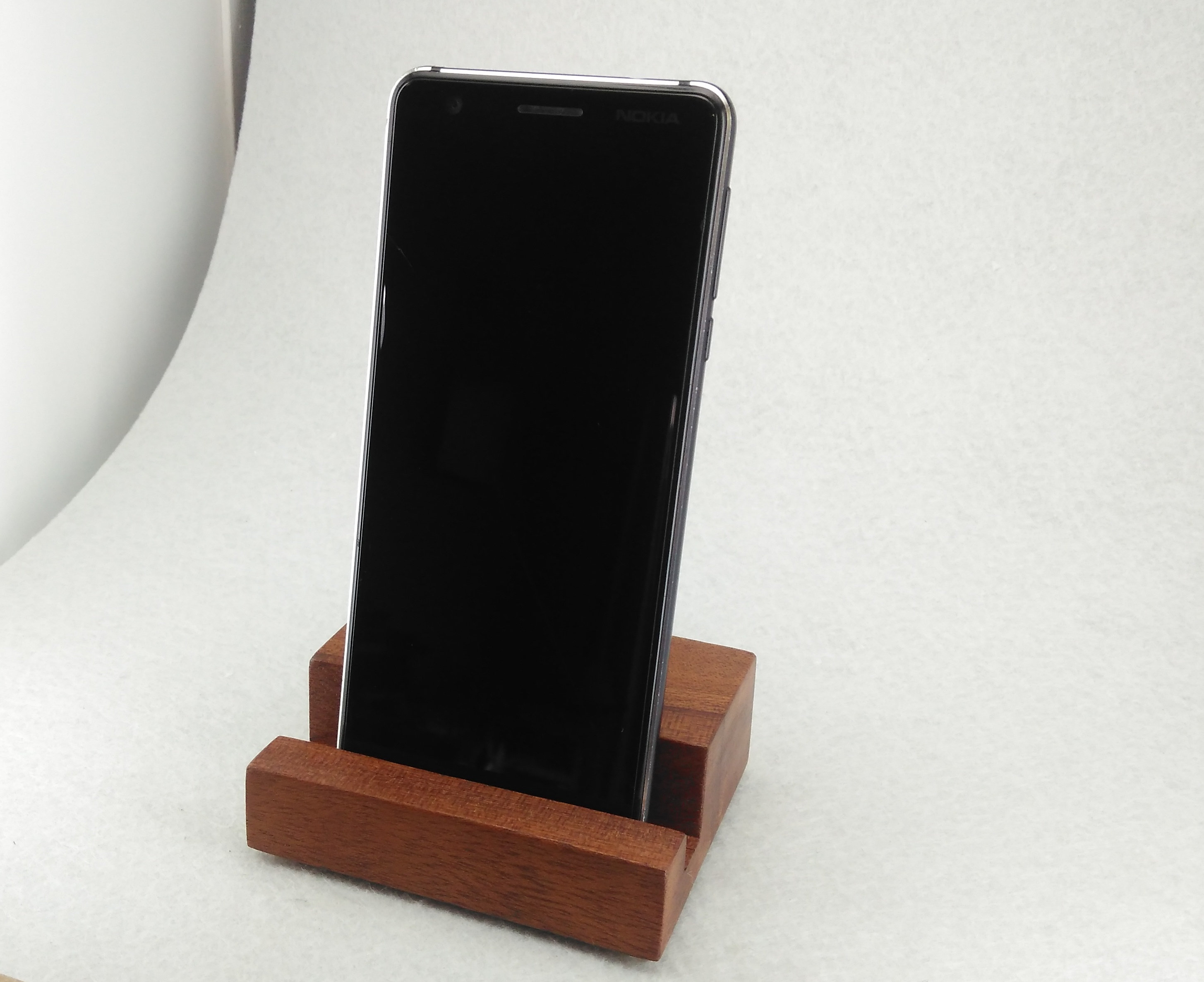 IPhone Stand Wood iPhone Dock Mahogany iPhone Stand - Etsy