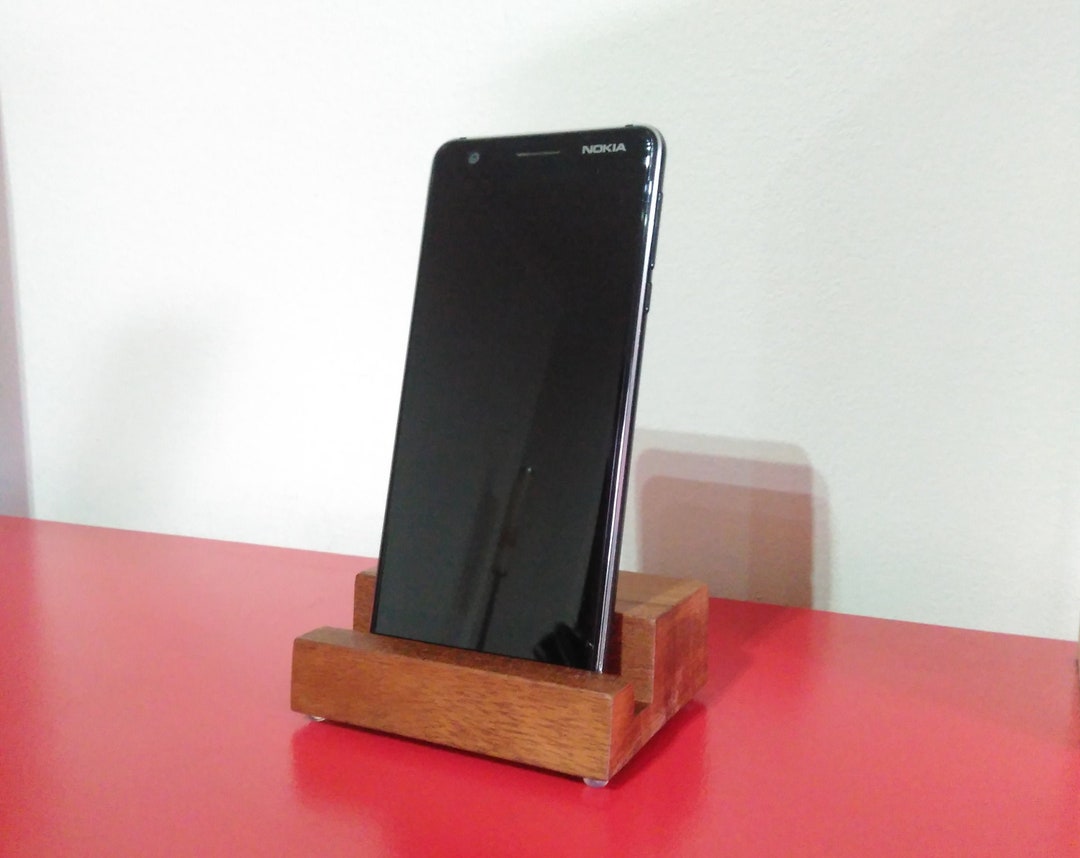 IPhone Stand Wood iPhone Dock Mahogany iPhone Stand - Etsy