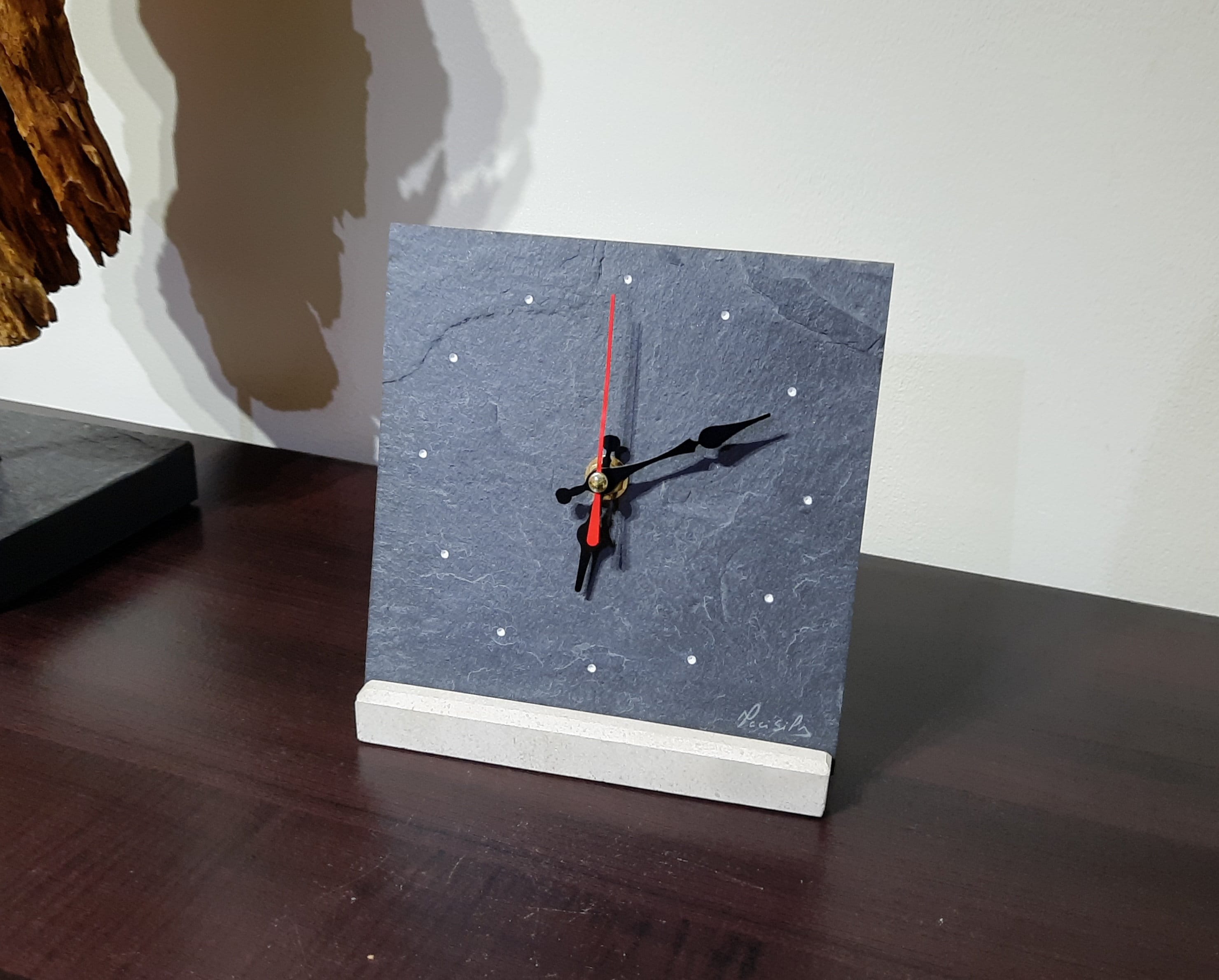 Clock || Stone Clock - Etsy